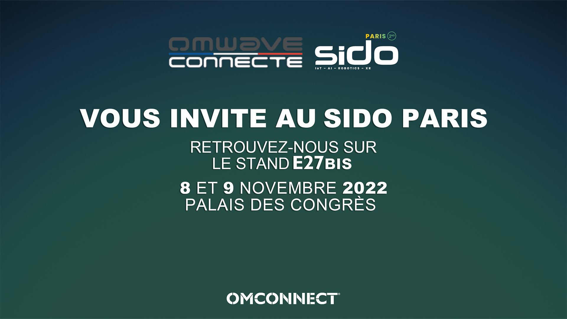 EXHIBITION | SIDO 2022 | PARIS | 8TH-9TH, NOVEMBER |_OMUARK